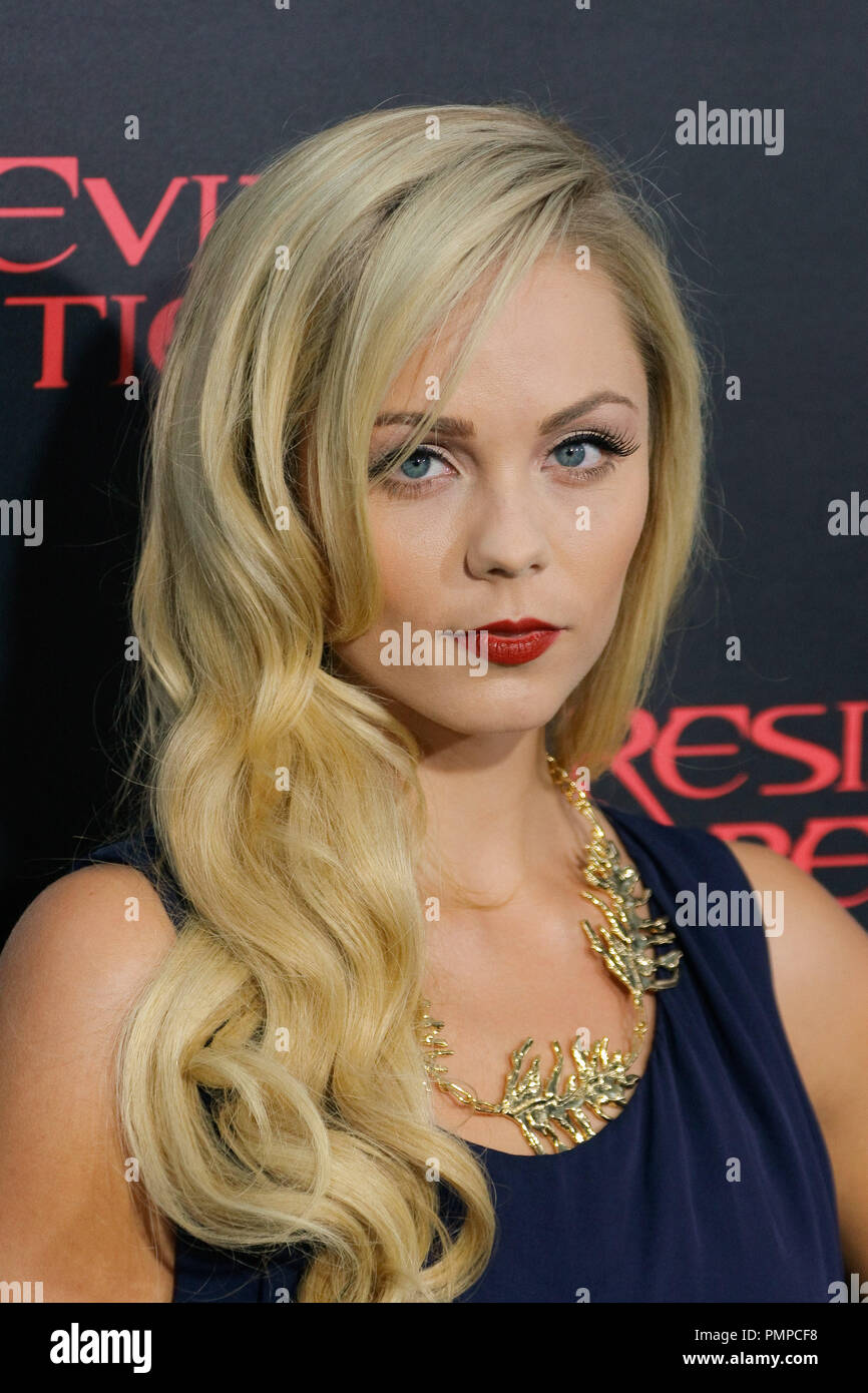 Laura Vandervoort at the U.S. Premiere of Screen Gems' "Resident Evil ...
