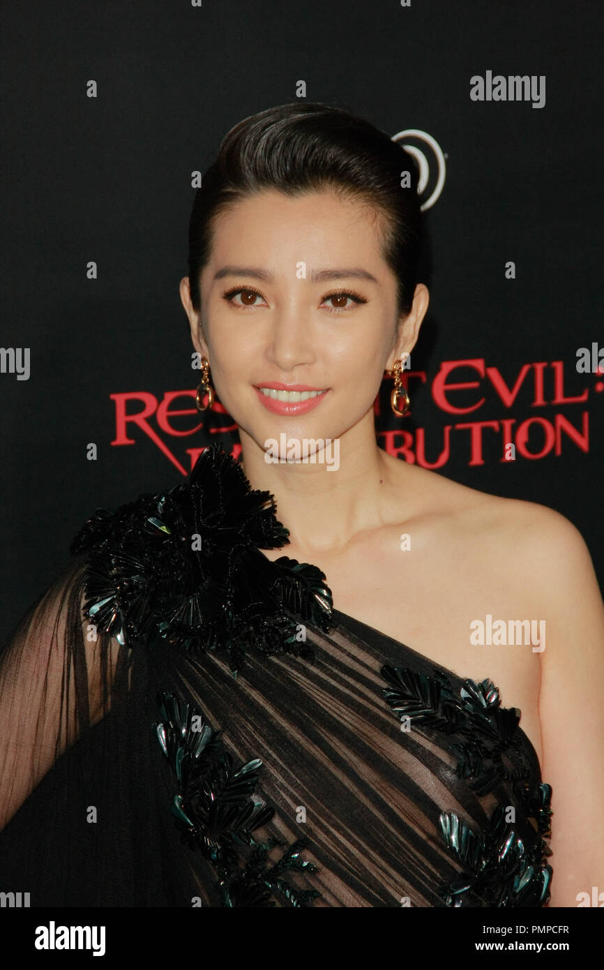 Li BingBing at the U.S. Premiere of Screen Gems' "Resident Evil ...