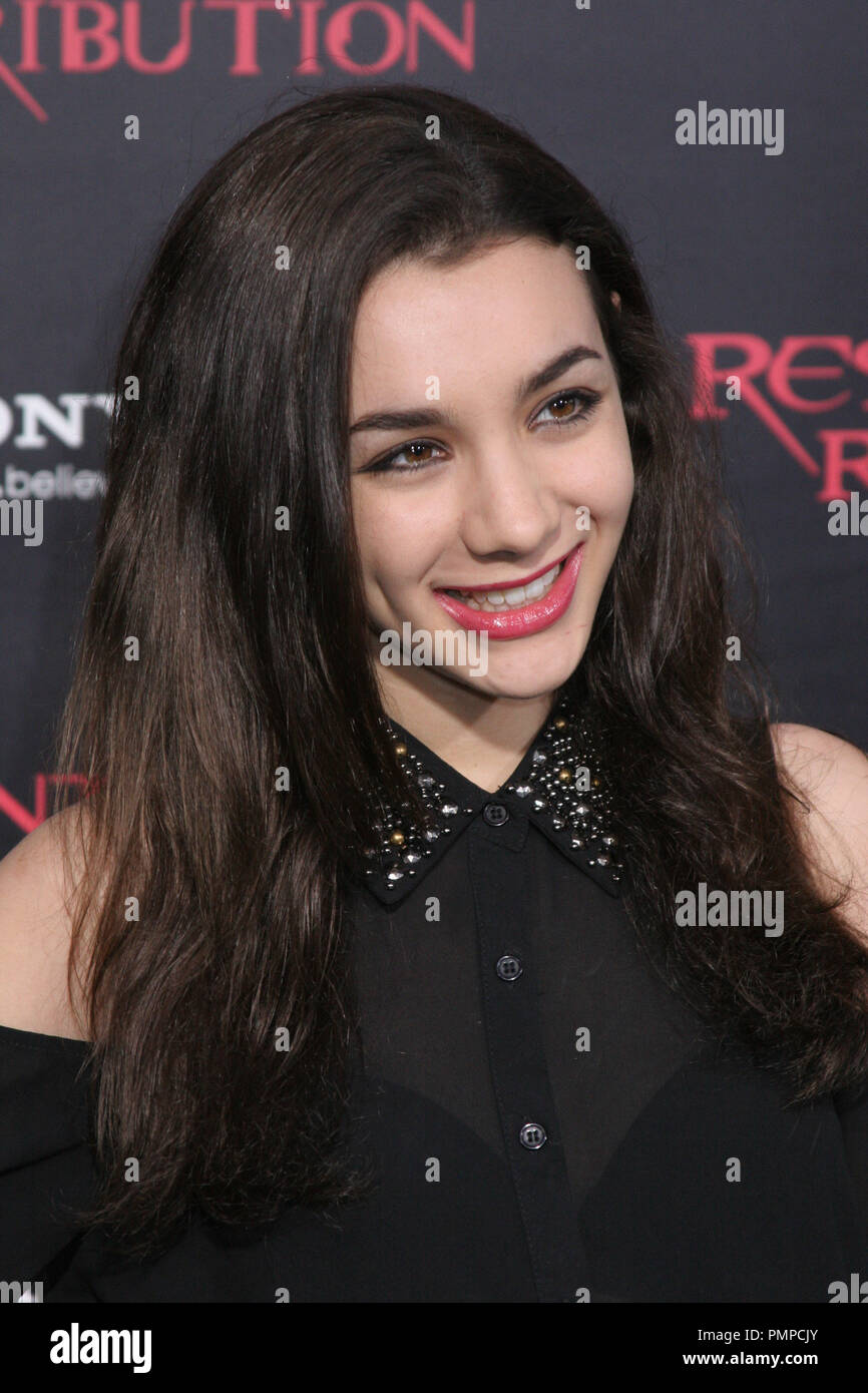 Hannah Marks 09/12/2012 "Resident Evil: Retribution" Premiere held at Regal Cinemas L.A. Live in ...
