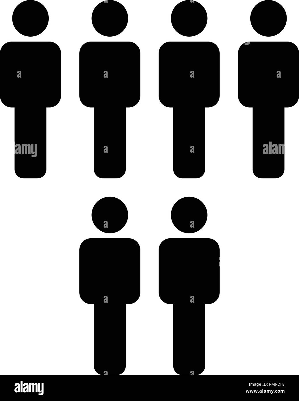 Hr icon vector male group of people symbol avatar for business ...
