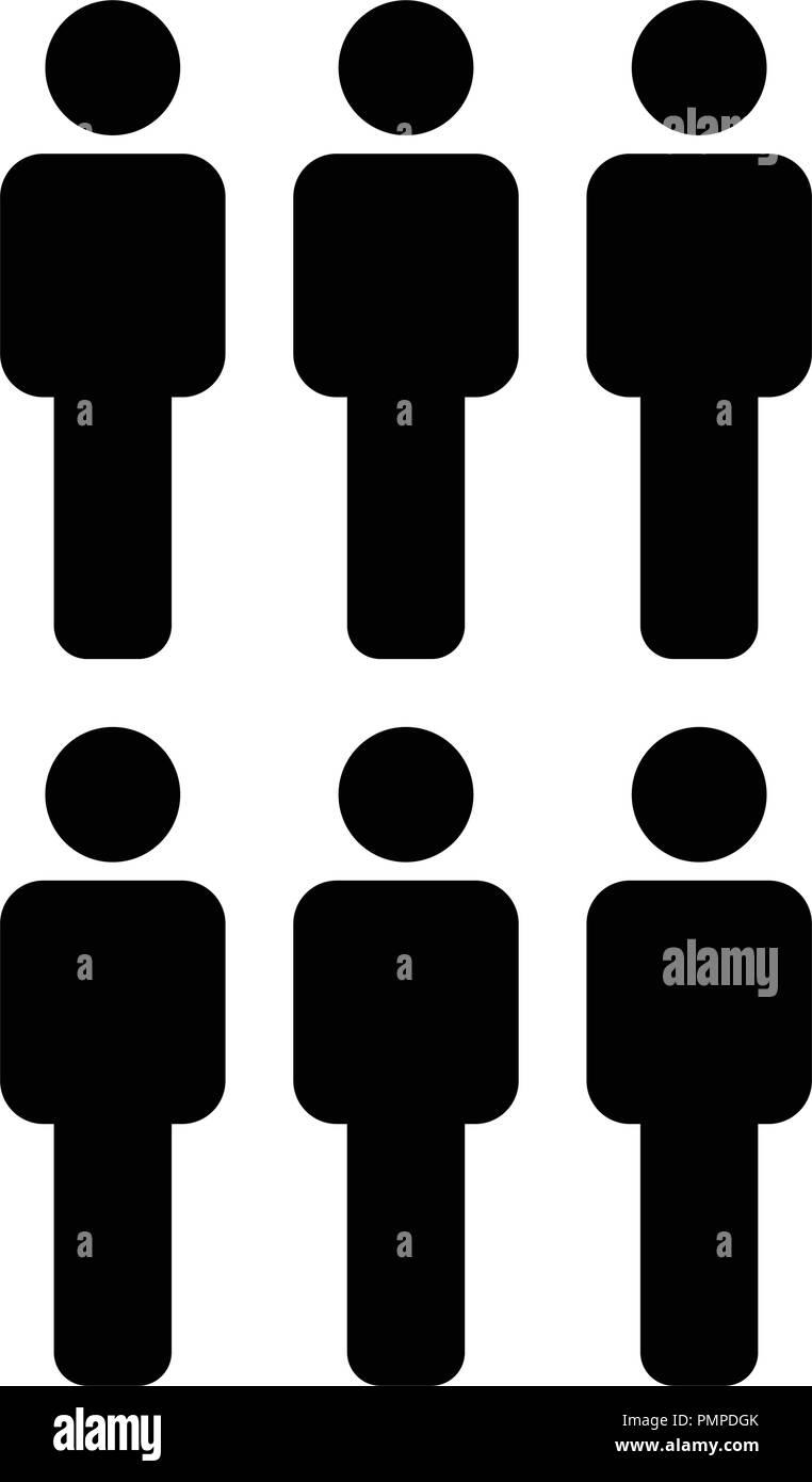 Customer icon vector male group of people symbol avatar for business in ...