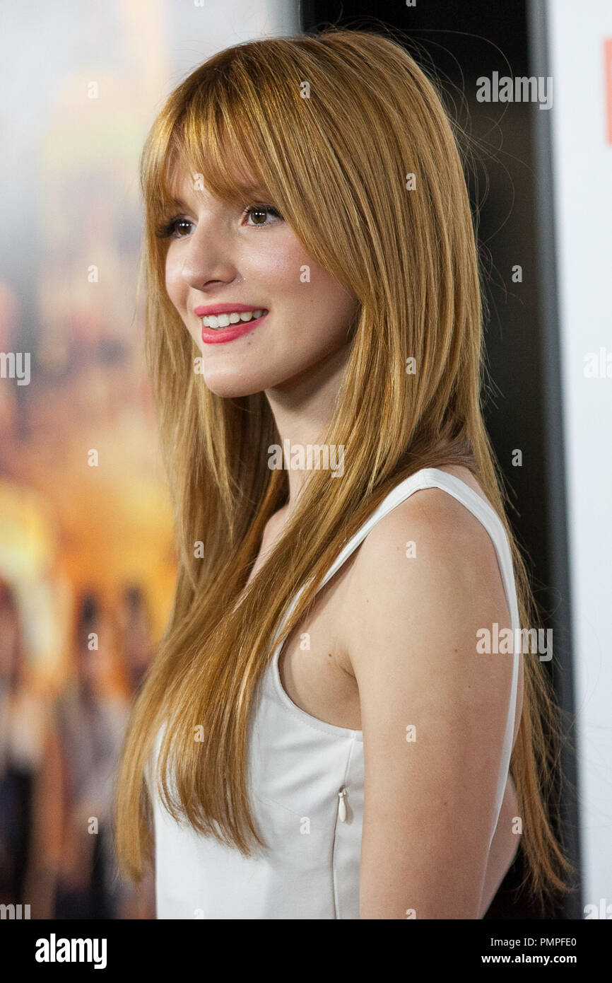 Bella Thorne arrives at the Premiere of Paramount Pictures' 'Fun Size ...
