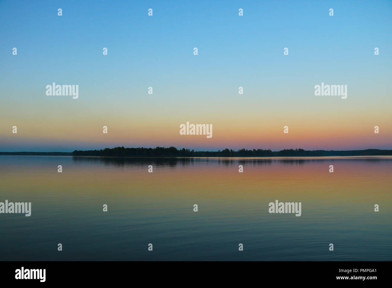 Beautiful sunset by the lake, sunset, background Stock Photo - Alamy