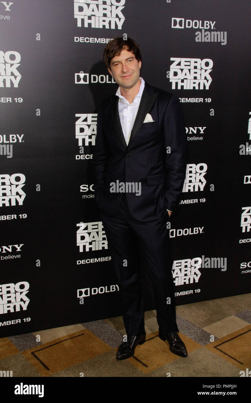 Mark Duplass at the Premiere of Columbia Pictures' "Zero Dark Thirty ...