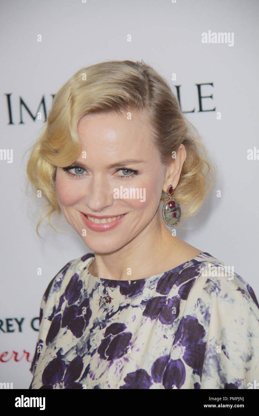 Naomi Watts 12/10/2012 "The Impossible" Premiere held at The Arclight ...