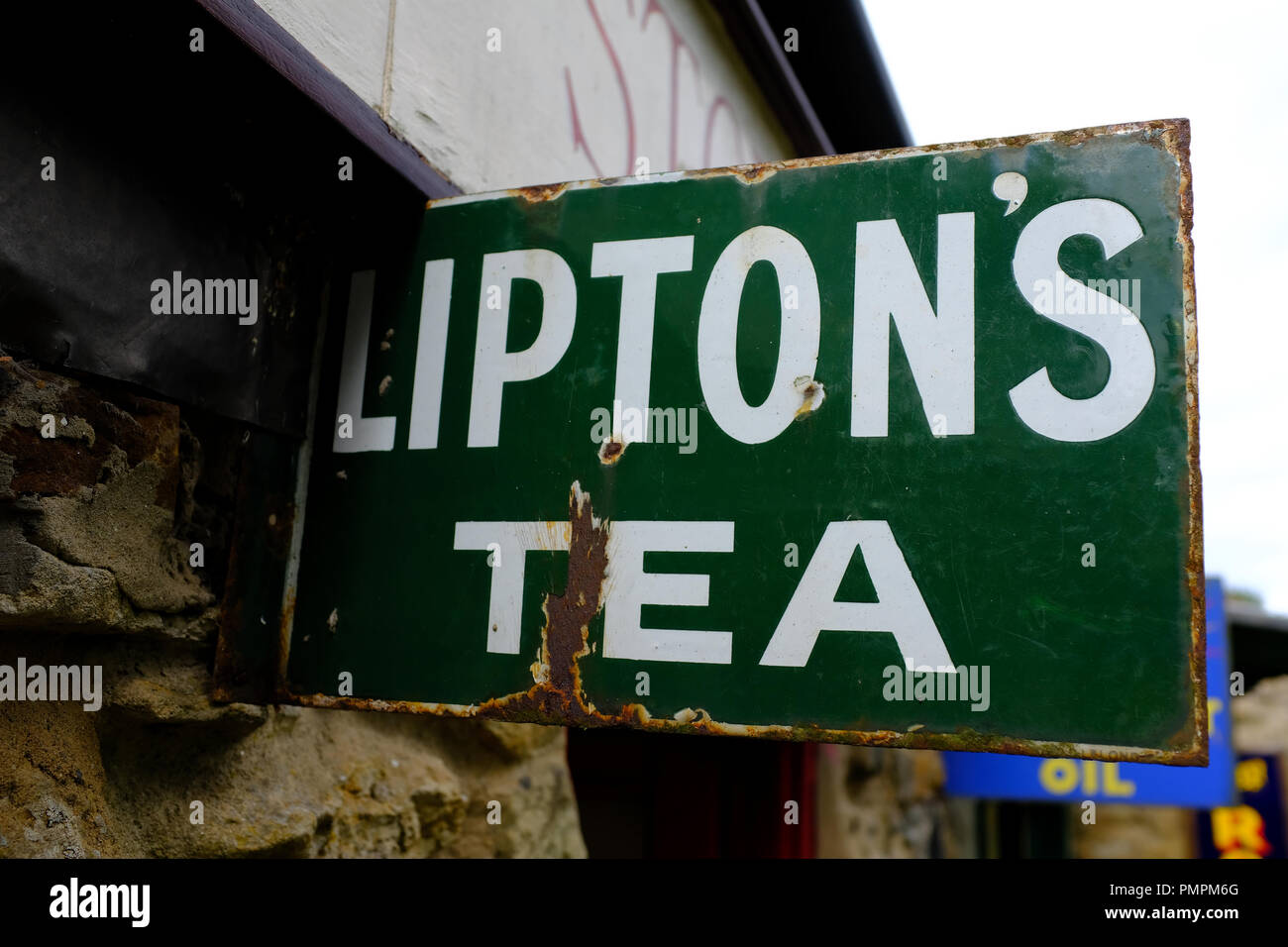 Vintage Liptons Tea signage at Ryedale Folk Museum, Hutton le Hole ...