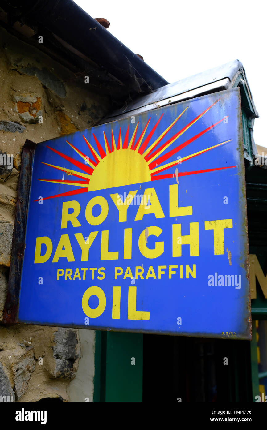 Vintage Royal Daylight signage at Ryedale Folk Museum, Hutton le Hole ...