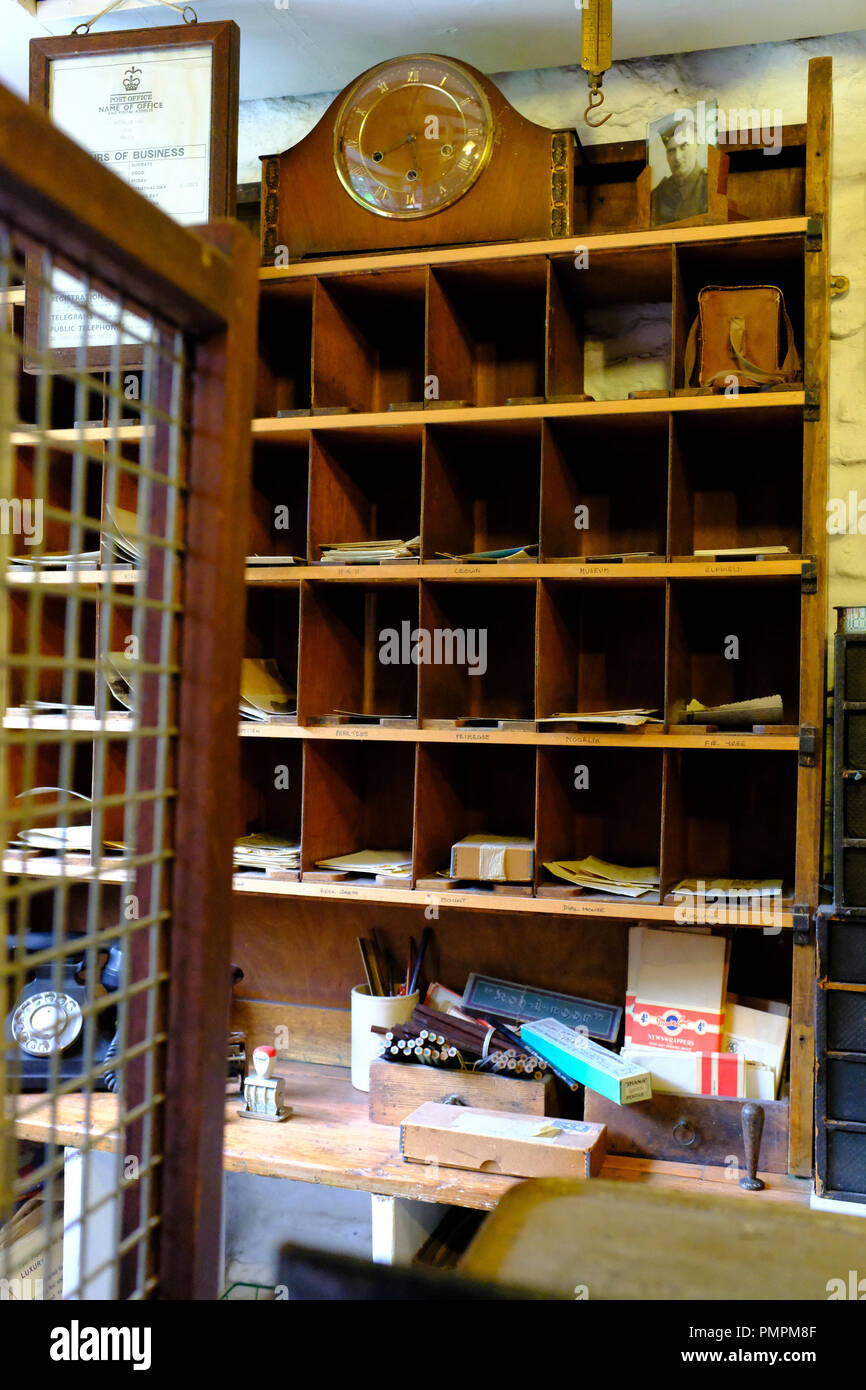 Inside the post office at the Ryedale Folk Museum, Hutton le Hole ...