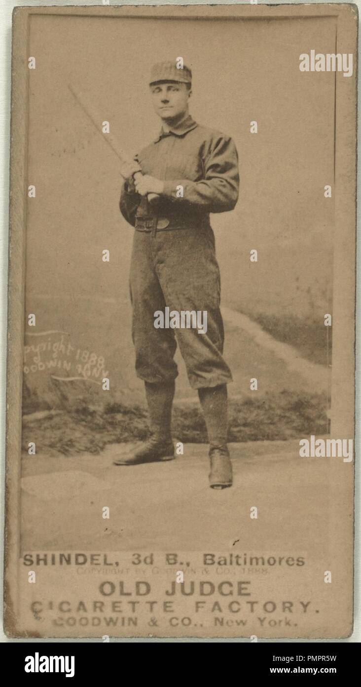 Bill Shindle, Baltimore Orioles, baseball card portrait Stock Photo - Alamy