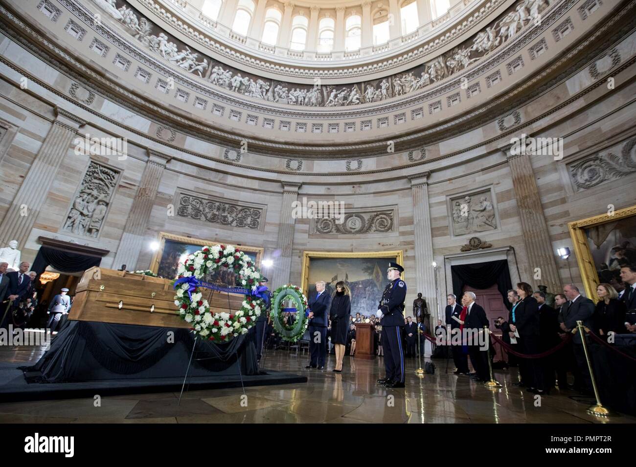 Billy Graham's memorial service Stock Photo - Alamy
