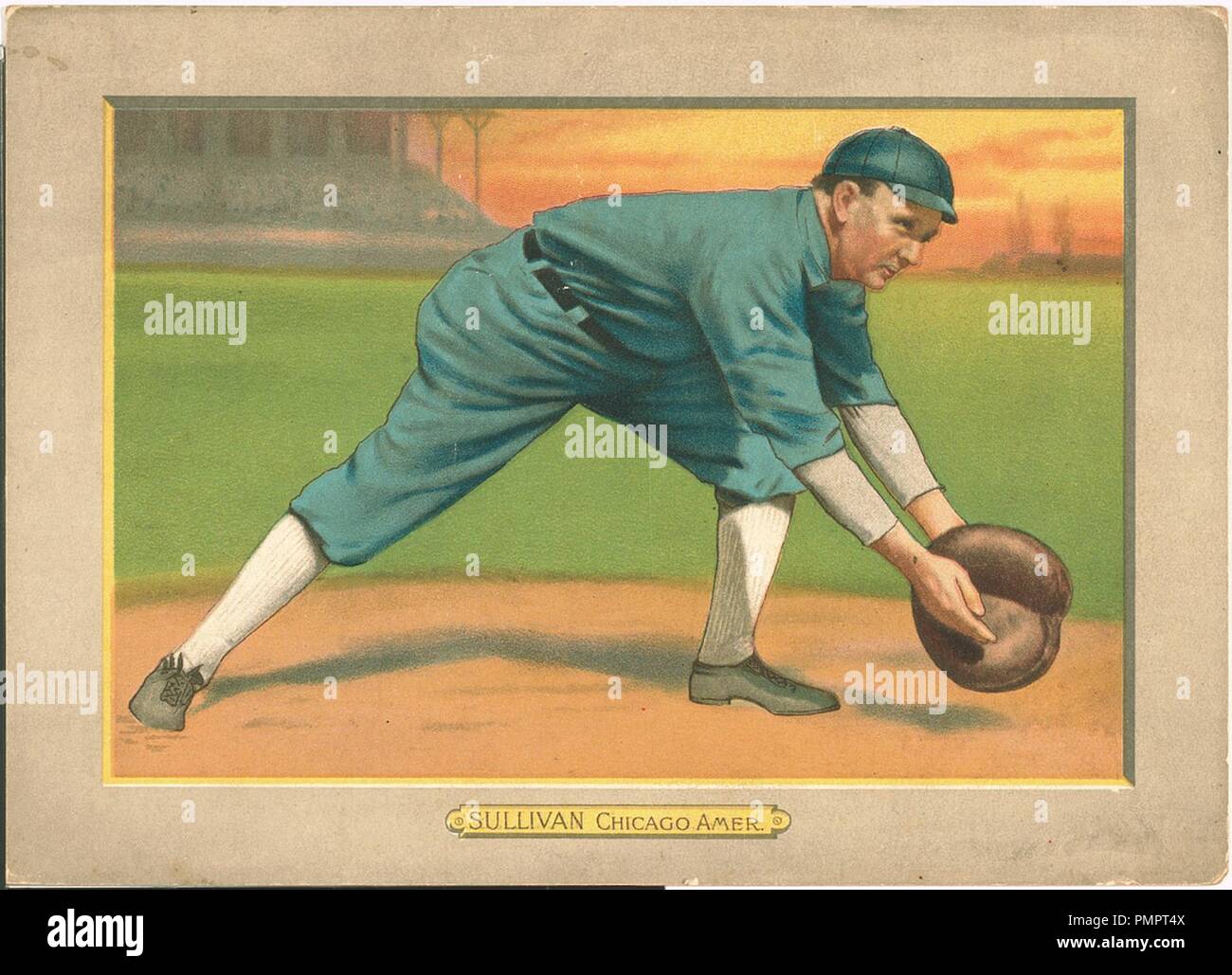 Billy Sullivan, Chicago White Sox, baseball card portrait Stock Photo ...