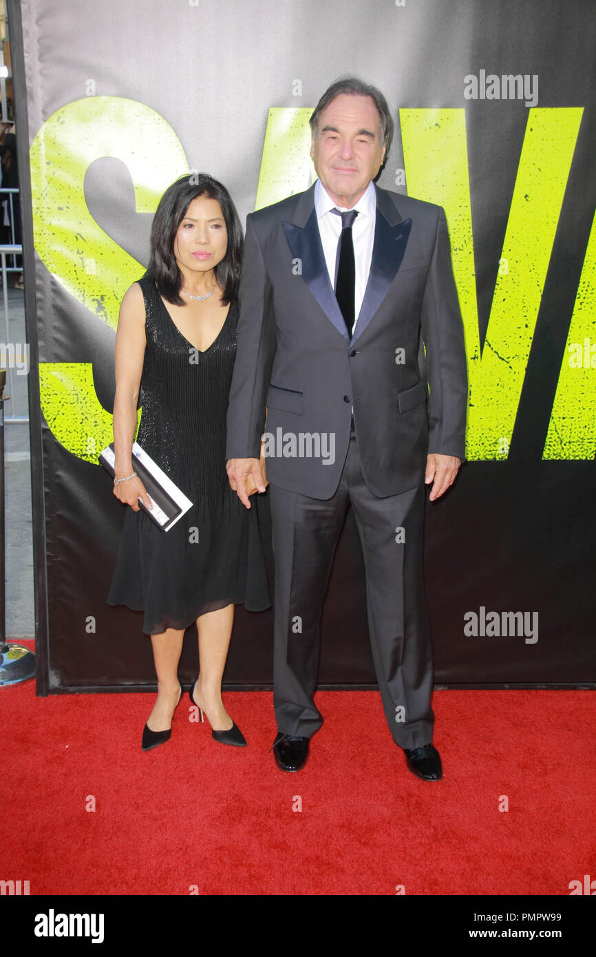 Oliver Stone, Sun-jung Jung 06/25/2012 "Savages" Premiere held at ...