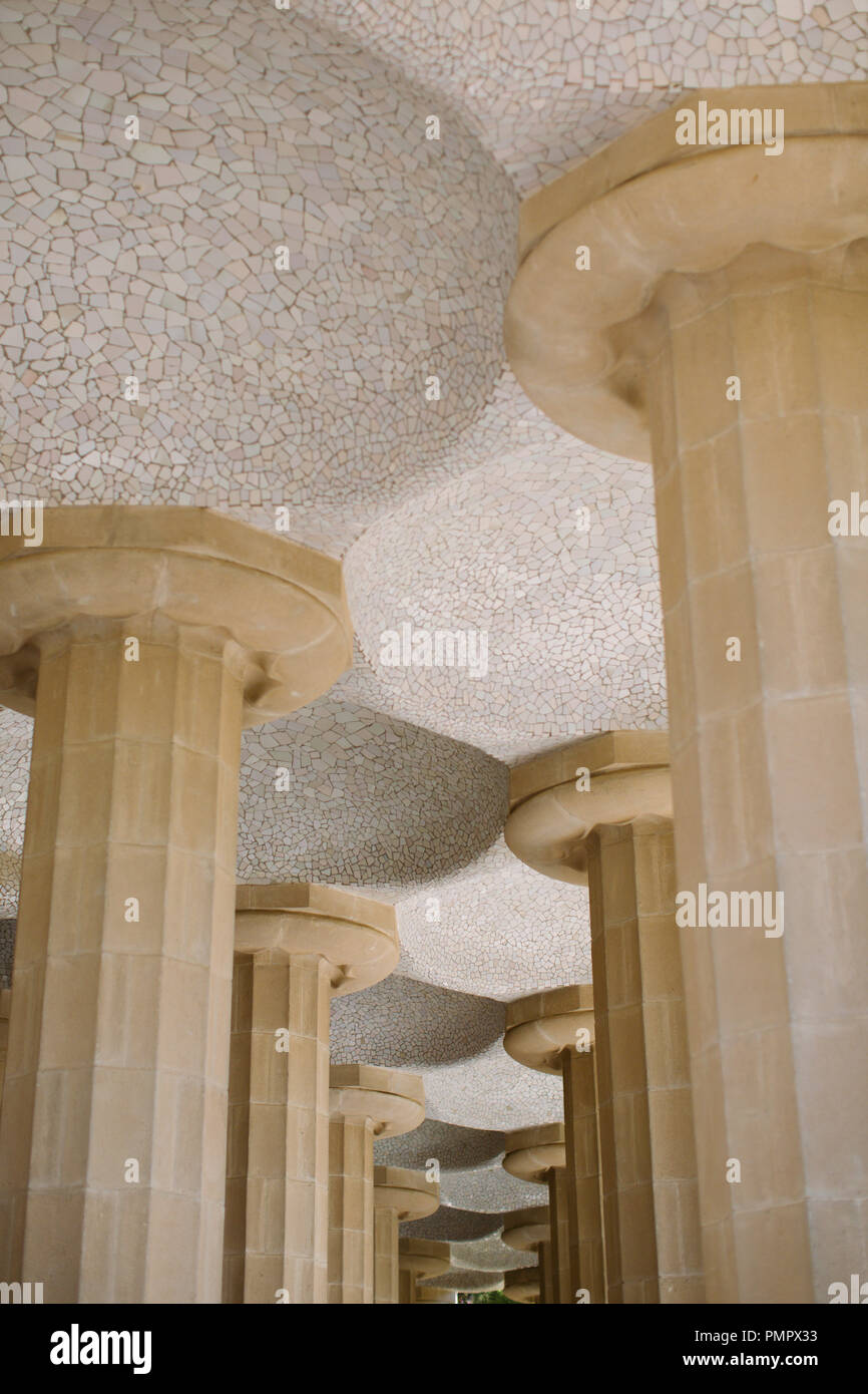 Sala hipostila in parc guell hi-res stock photography and images - Alamy