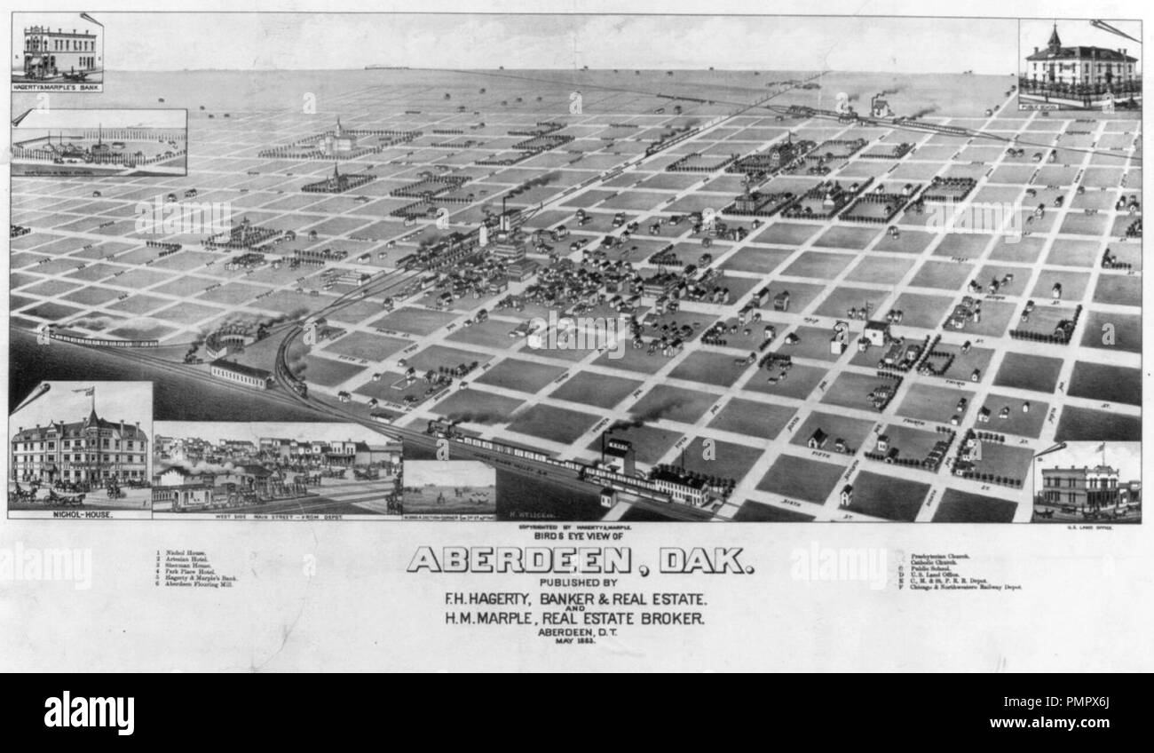 Birds eye view of aberdeen hi-res stock photography and images - Alamy