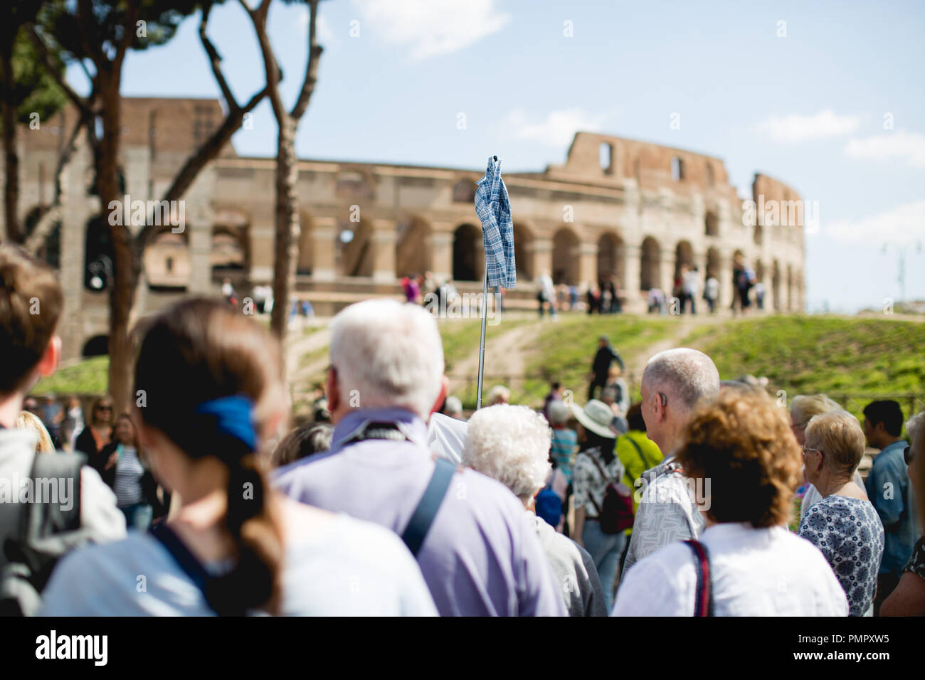 Tour guide flag hi-res stock photography and images - Alamy