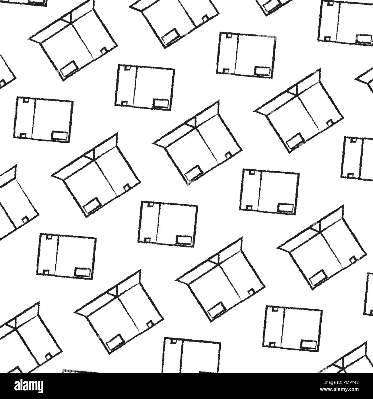 packing boxes carton pattern Stock Vector Image & Art - Alamy