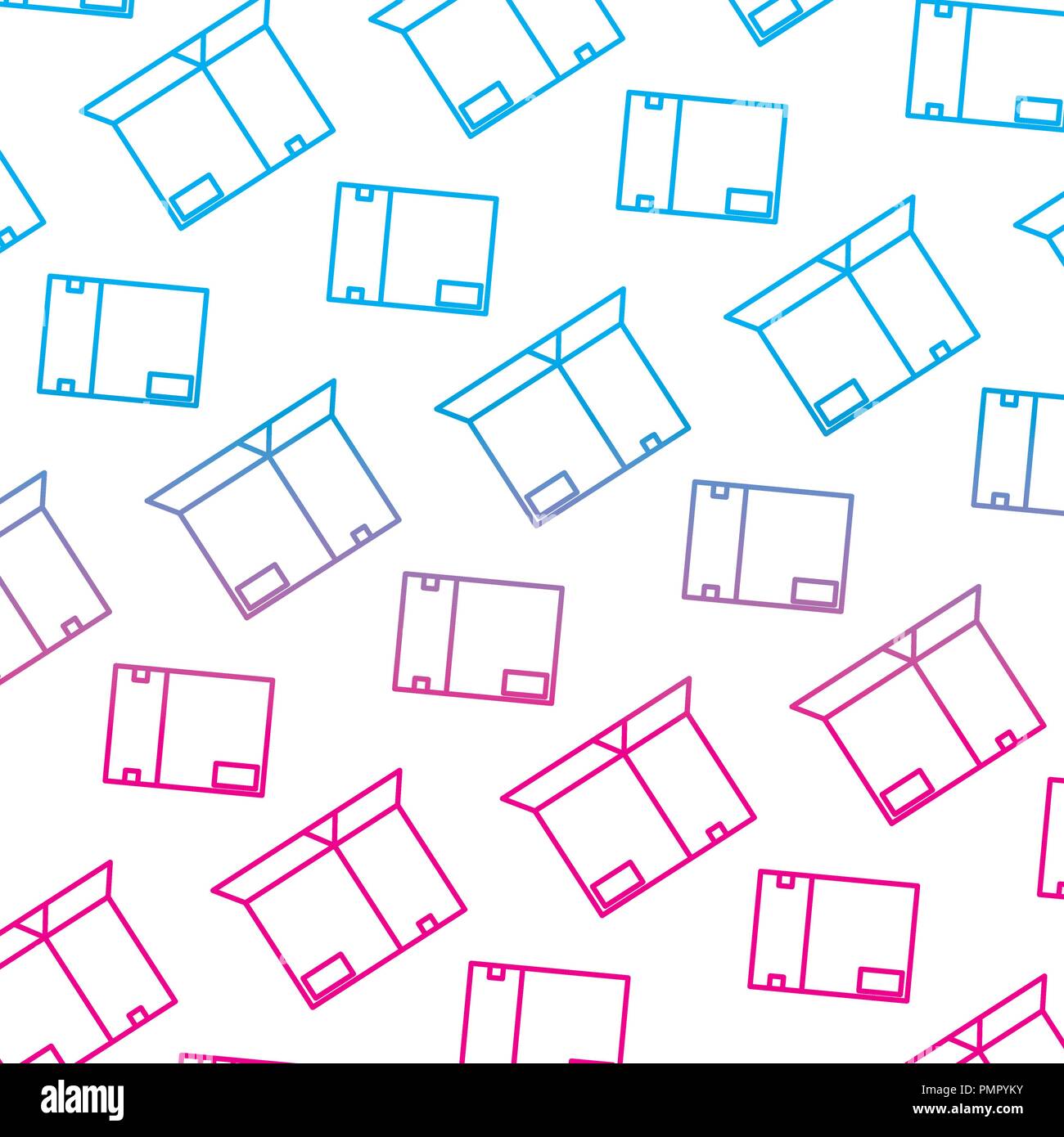 packing boxes carton pattern Stock Vector Image & Art - Alamy