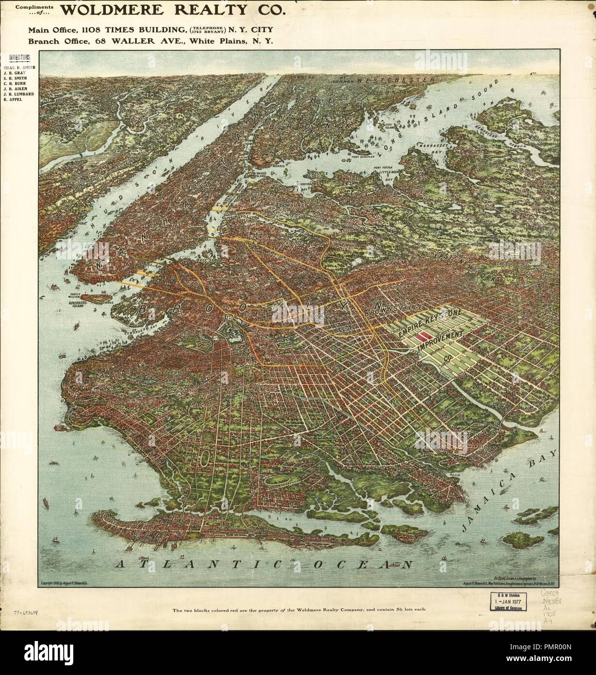 Bird's-eye-view of Brooklyn Stock Photo - Alamy