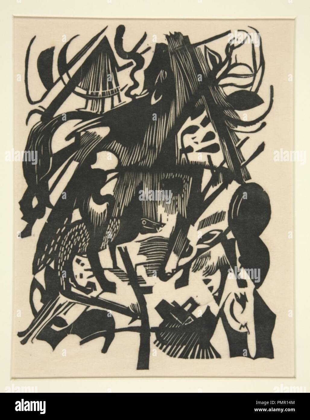 Birth of the Wolves by Franz Marc 1913 Stock Photo - Alamy