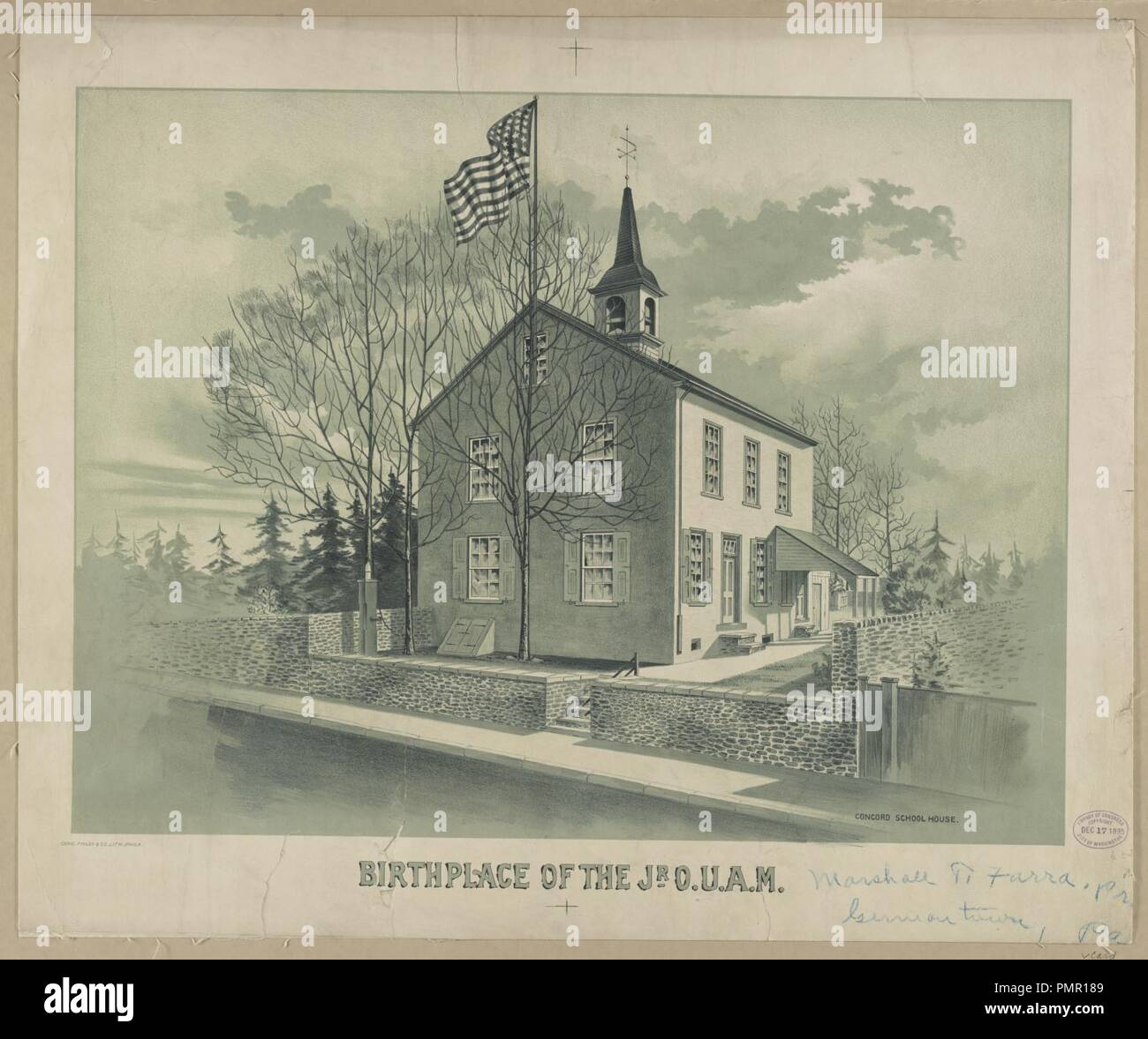 Birthplace of the Jr. O.U.A.M Stock Photo - Alamy