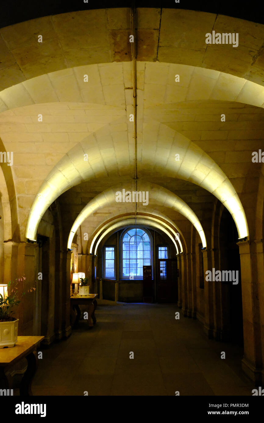 Vaulted ceiling of the basement in Castle Howard, North Yorkshire ...