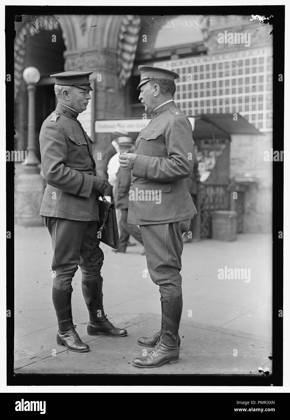 BLACK, WILLIAM MURRAY. BRIGADIER GENERAL, U.S.A. RIGHT, WITH LT. COL ...
