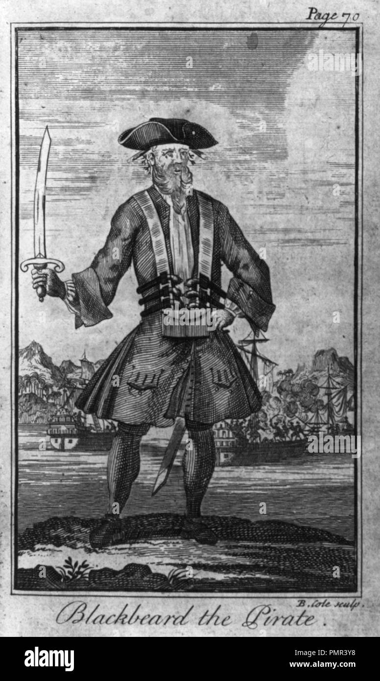 Blackbeard the pirate Stock Photo - Alamy