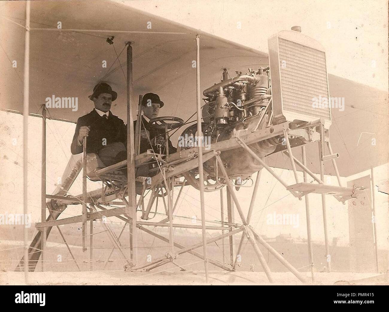 Blackburn-Walker biplane, 1909 Stock Photo - Alamy
