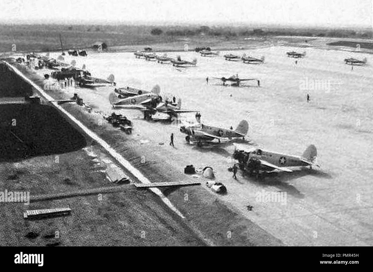 Blackland Army Airfield Aircraft Parking Ramp Stock Photo - Alamy