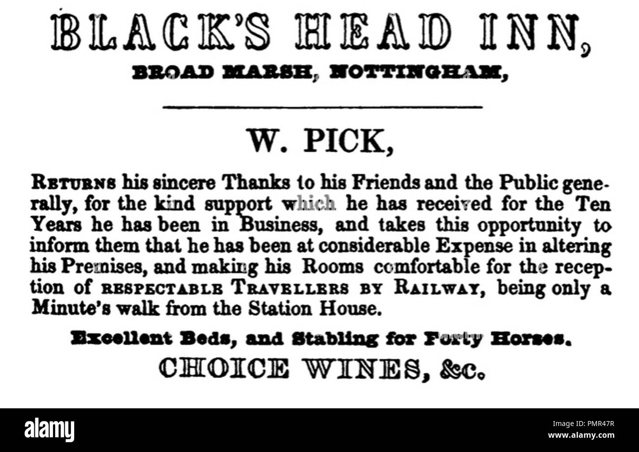 Blacks head inn hi-res stock photography and images - Alamy