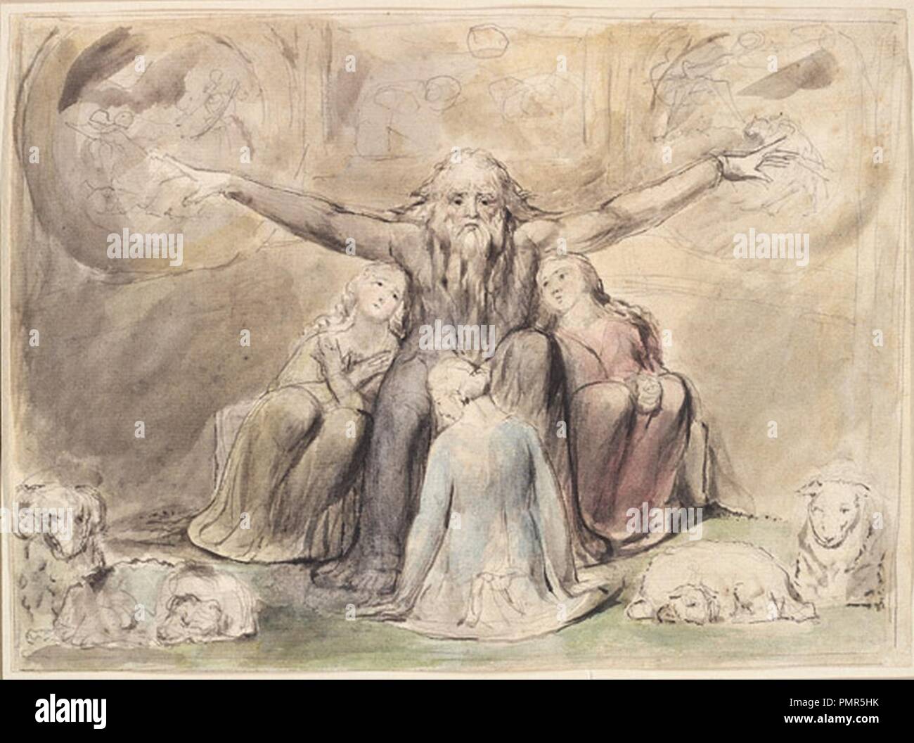 Blake Book of Job Linell set 20 Stock Photo - Alamy