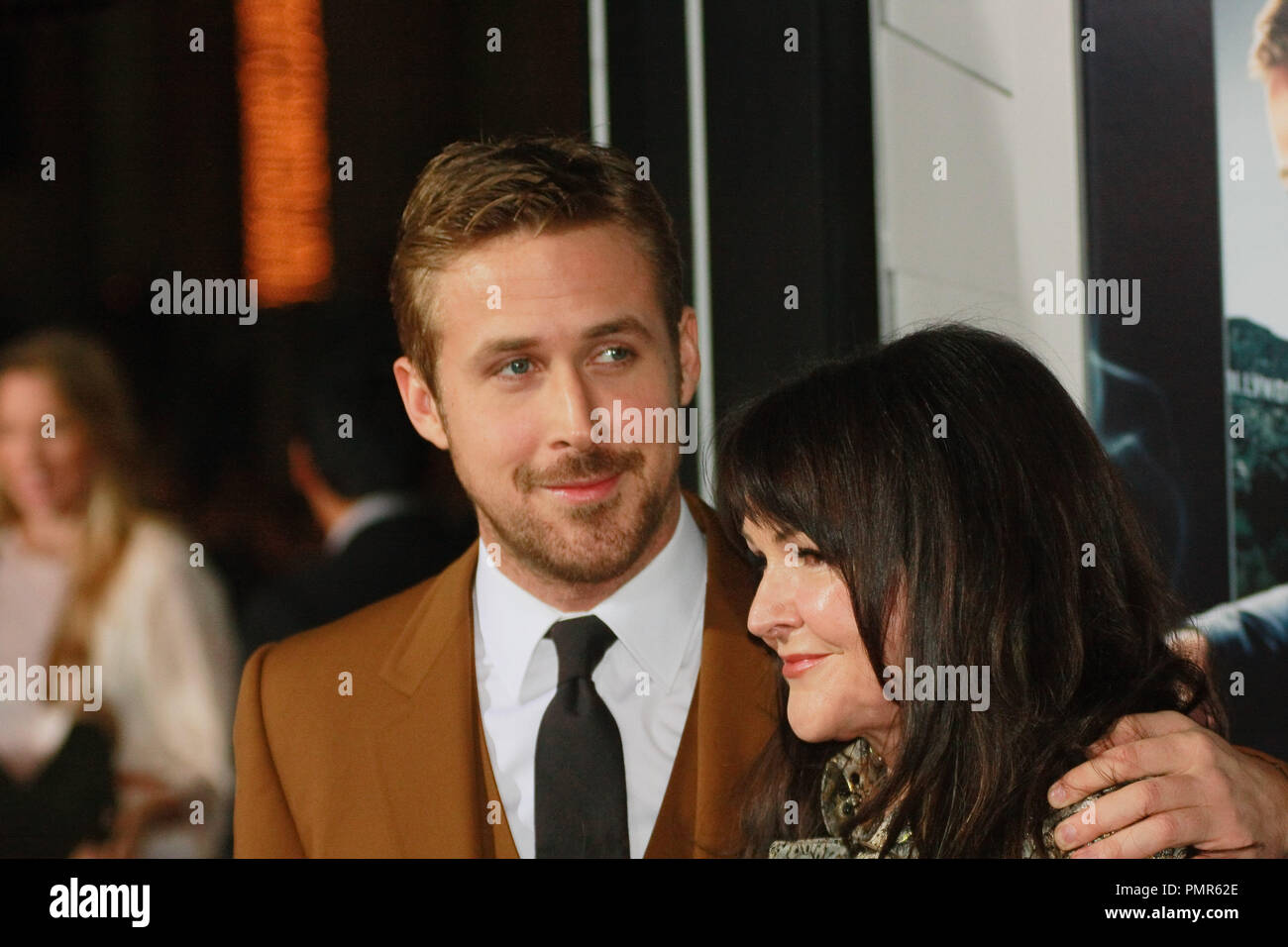 Ryan Gosling and his mother Donna Gosling at the Premiere of Warner ...