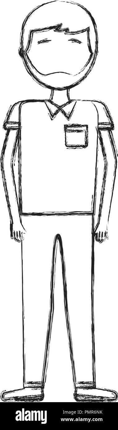 man male standing character cartoon Stock Vector Image & Art - Alamy