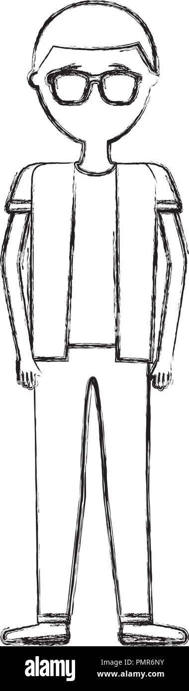 man male standing character cartoon Stock Vector Image & Art - Alamy