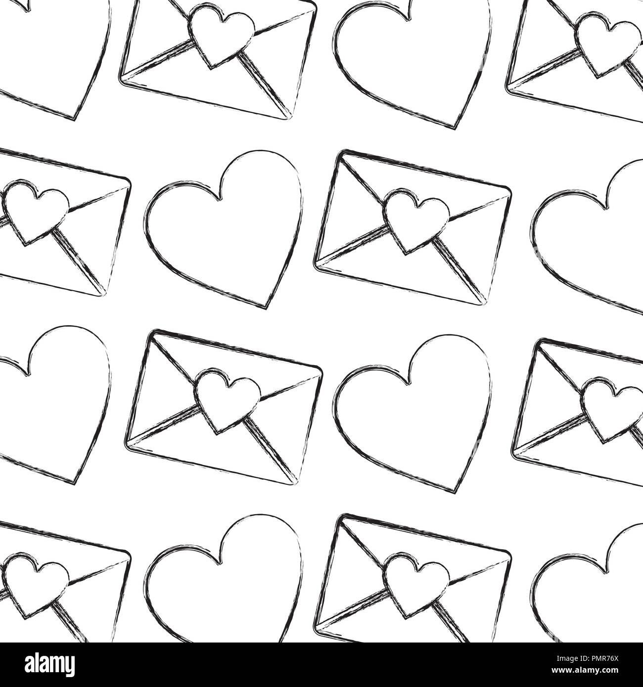 Romantic envelope Black and White Stock Photos & Images - Alamy