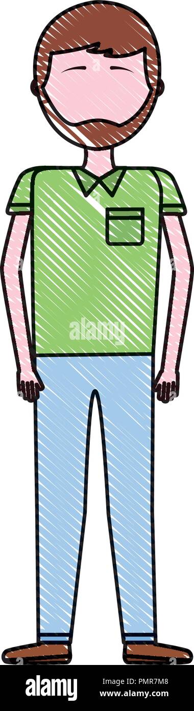 man male standing character cartoon Stock Vector Image & Art - Alamy