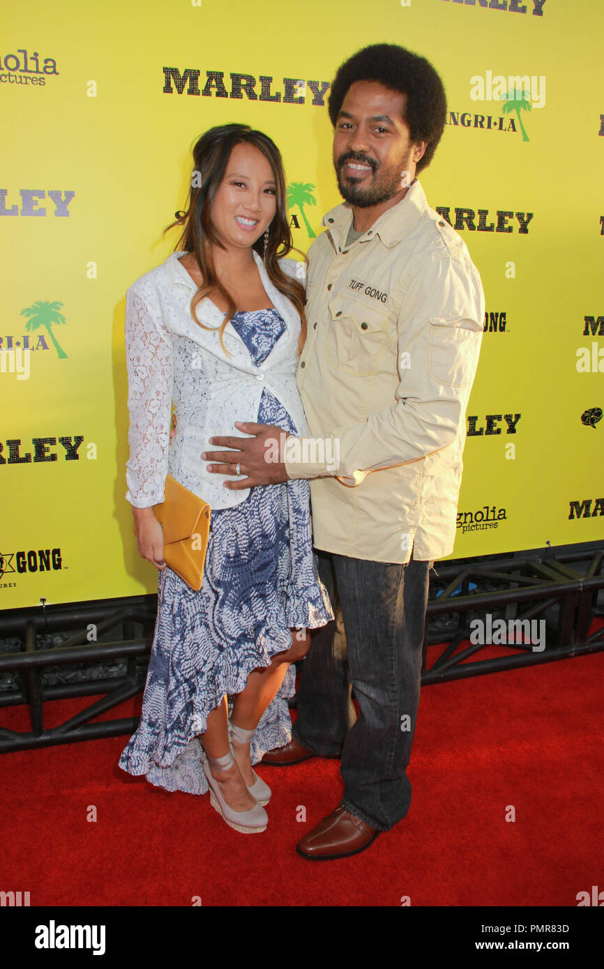 Robert Marley, Ashley Marley 04/17/2012 "Marley" Premiere held at The ...