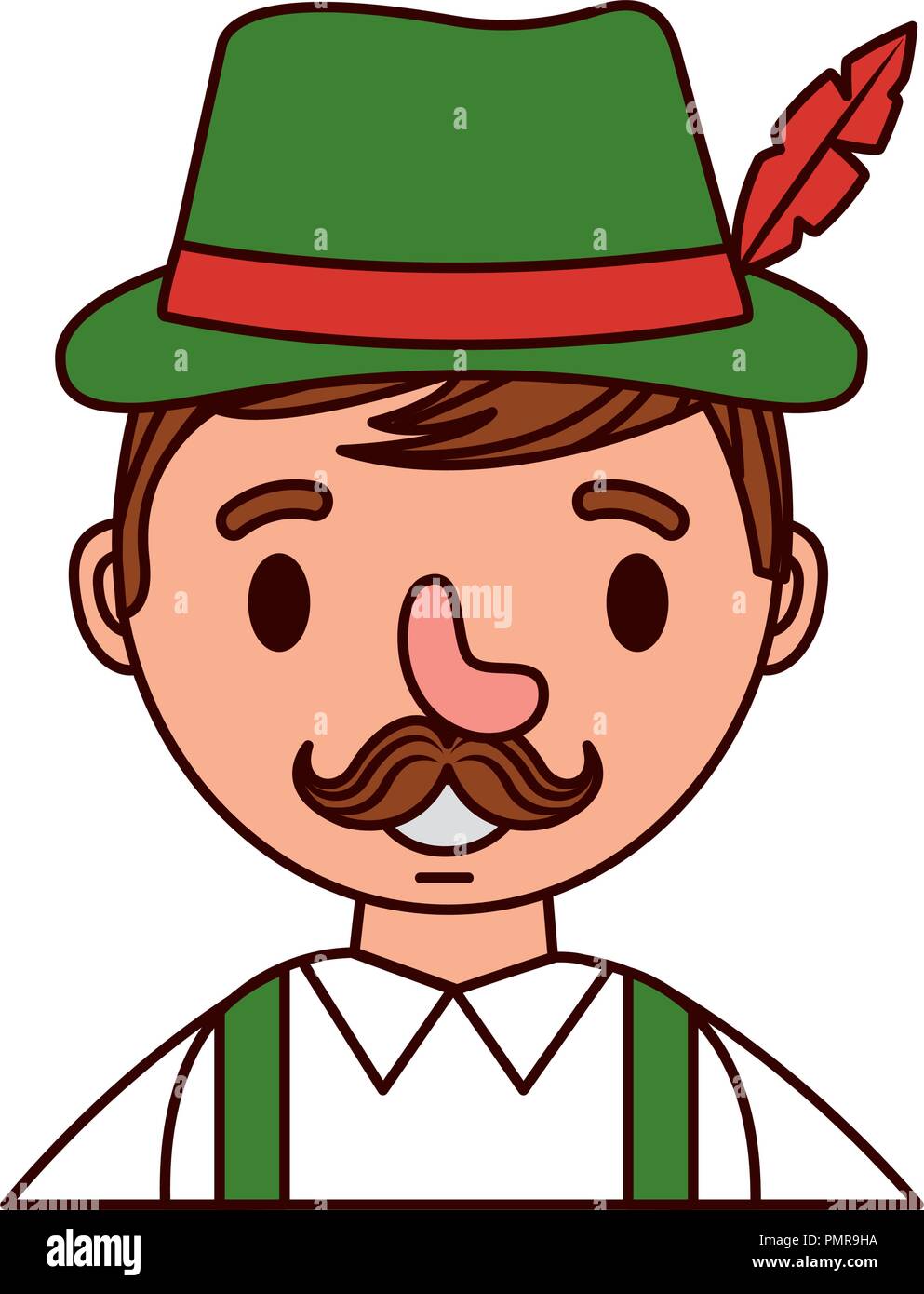 german man with typical costume Stock Vector Image & Art - Alamy