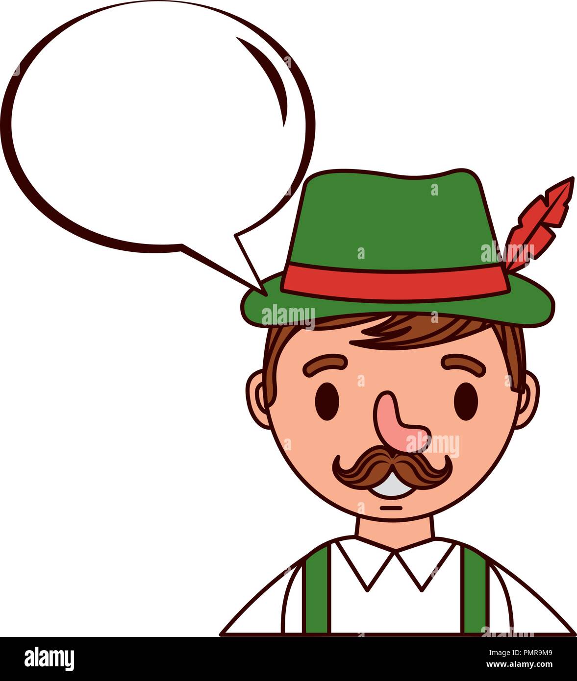 german man talking with typical costume Stock Vector Image & Art - Alamy