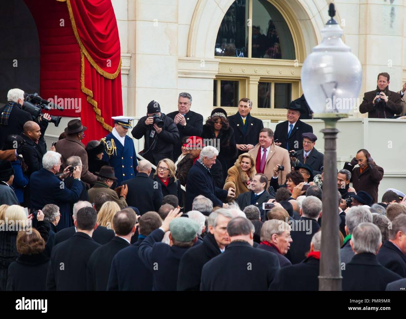 Bill and Hillary Clinton at the U.S. Capitol on Inauguration Day ...