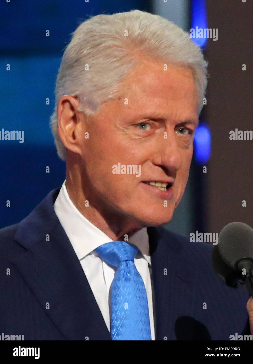 Bill Clinton DNC July 2016 (cropped Stock Photo - Alamy