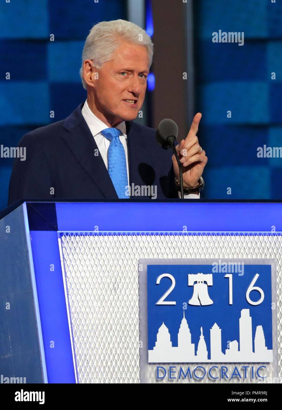 Bill Clinton DNC July 2016 (cropped2 Stock Photo - Alamy