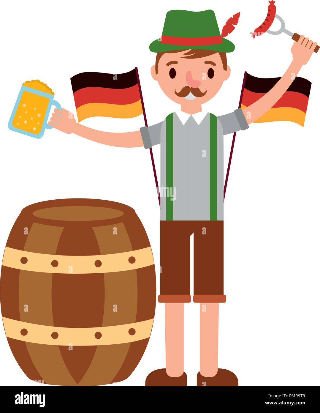Typical german man Stock Vector Images - Alamy