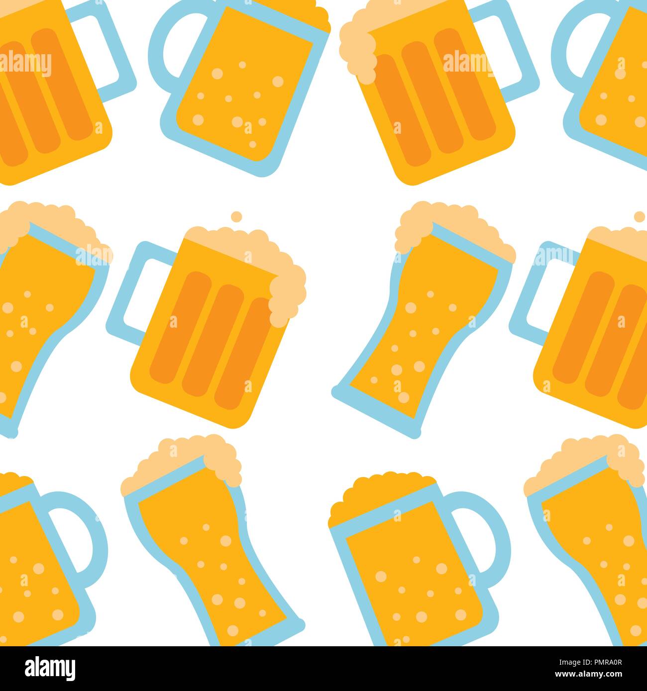jar and glass beer beverage pattern Stock Vector Image & Art - Alamy