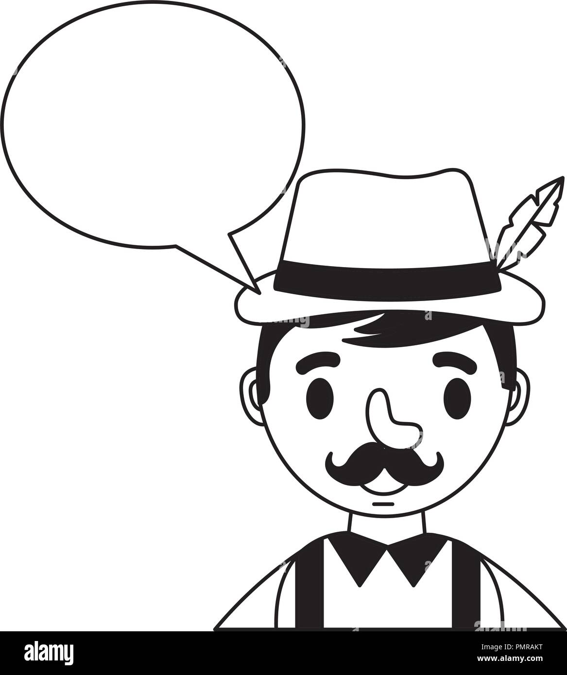 German man speech Stock Vector Images - Alamy