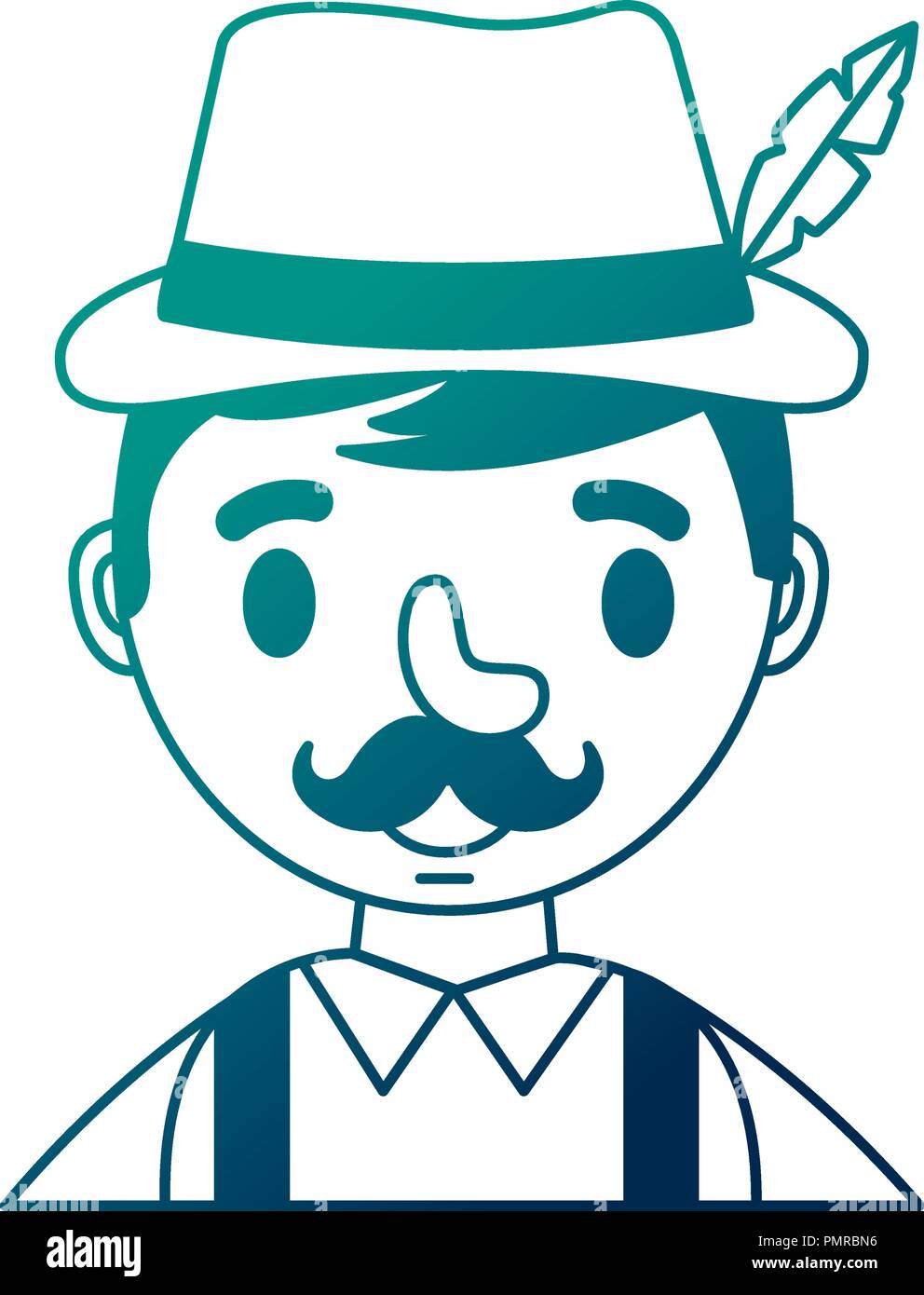 german man with typical costume Stock Vector Image & Art - Alamy