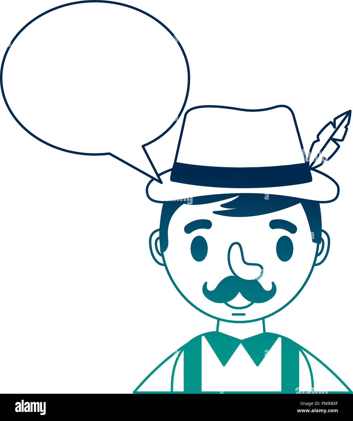 German man speech Stock Vector Images - Alamy