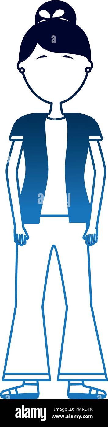 Attractive young woman cute Stock Vector Images - Alamy