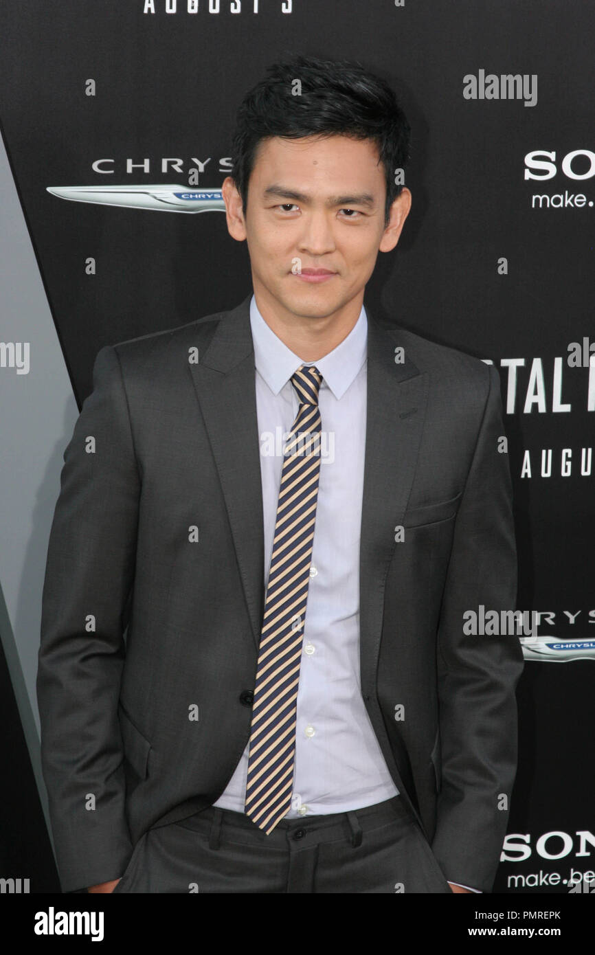 John Cho at the Los Angeles premiere of Columbia Pictures "Total Recall ...