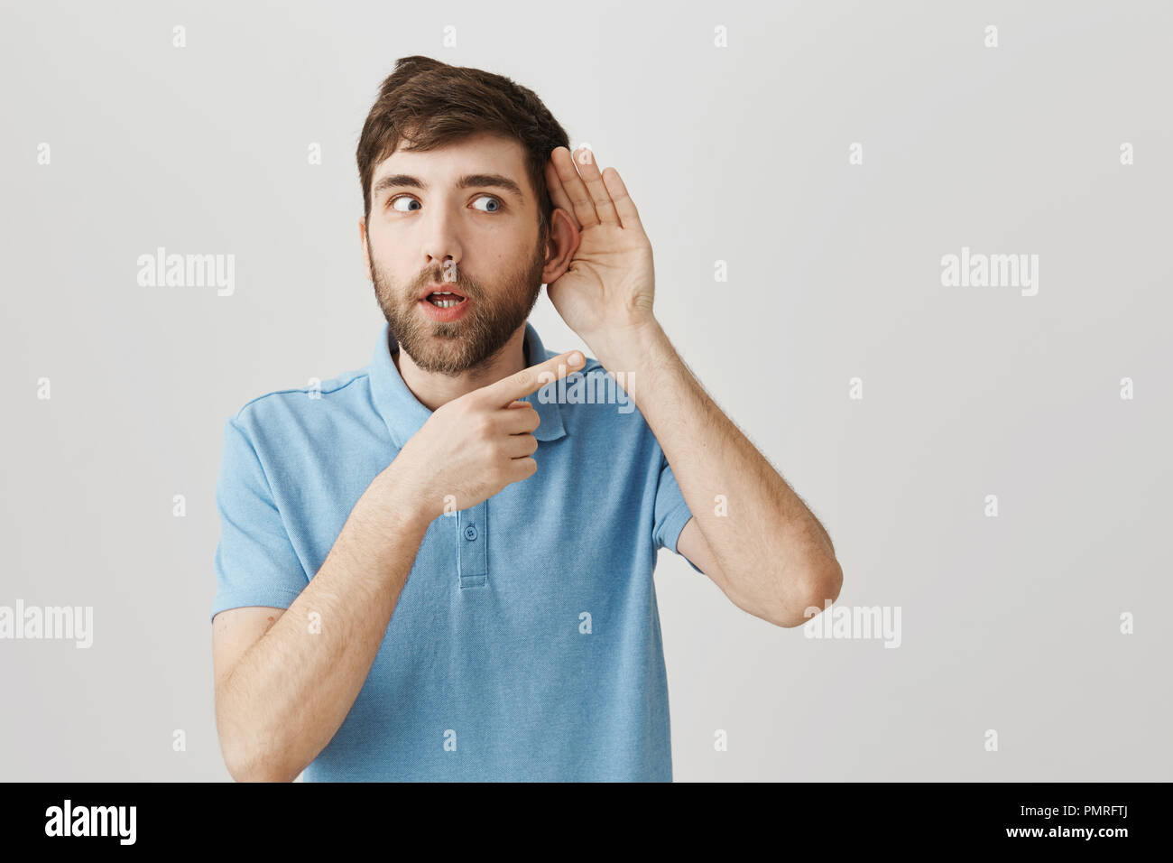 Male right ear hi-res stock photography and images - Alamy